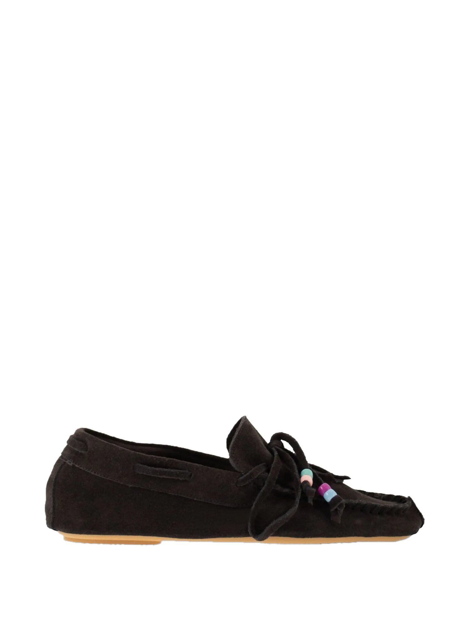 Лоферы Fringed suede loafers
