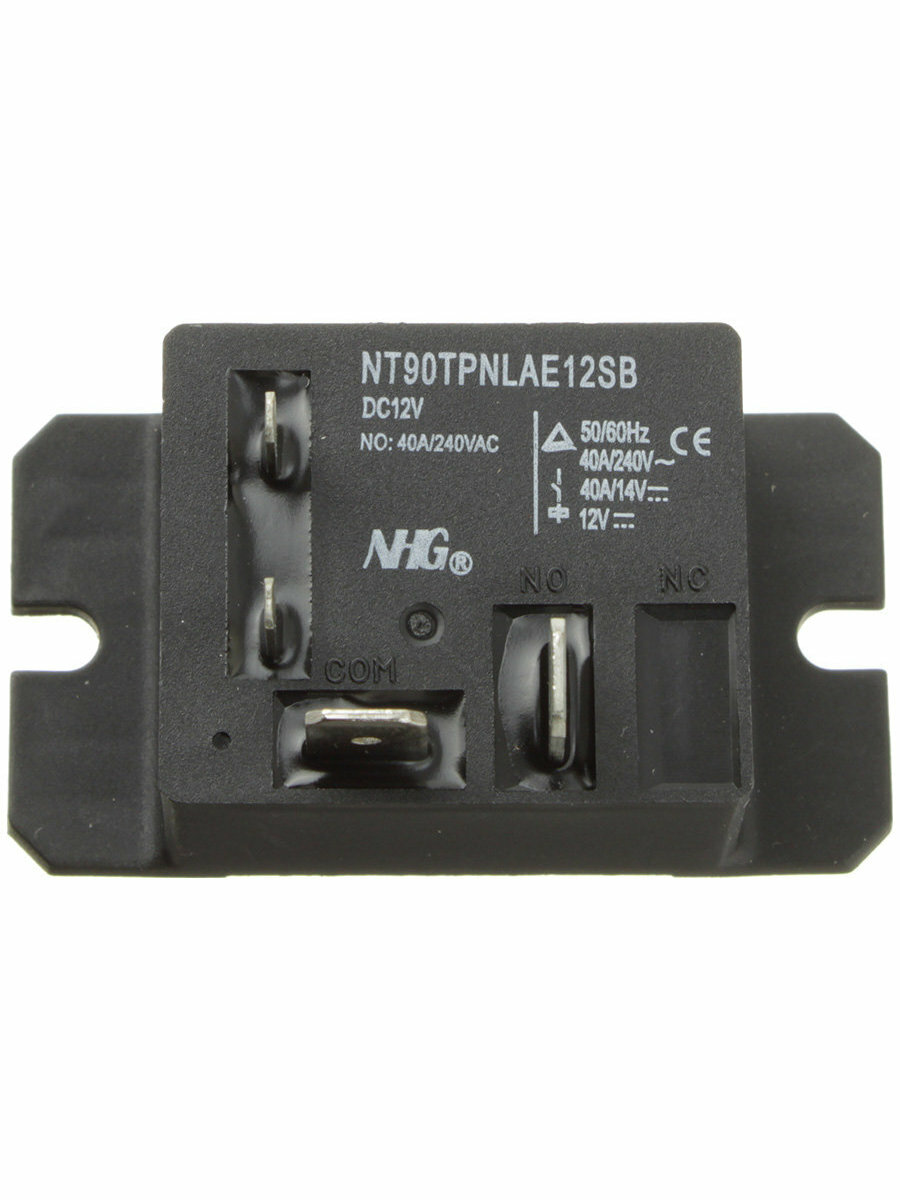 Реле 12В, 1 группа 40А 240VAC Forward NT90TPNLAE12SB SPST 1A