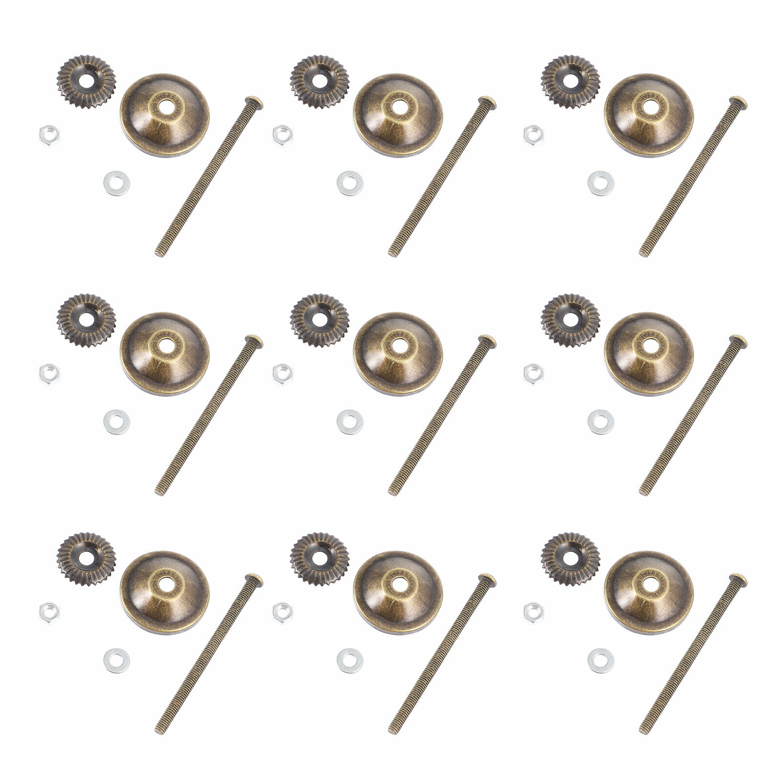 Комплект фурнитуры для керамических ручек, винтовой стержень, шайба, набор из 5 предметов, аксессуары, фурнитура в стиле ретро, керамические аксессуары (античная бронза, 20 комплектов).