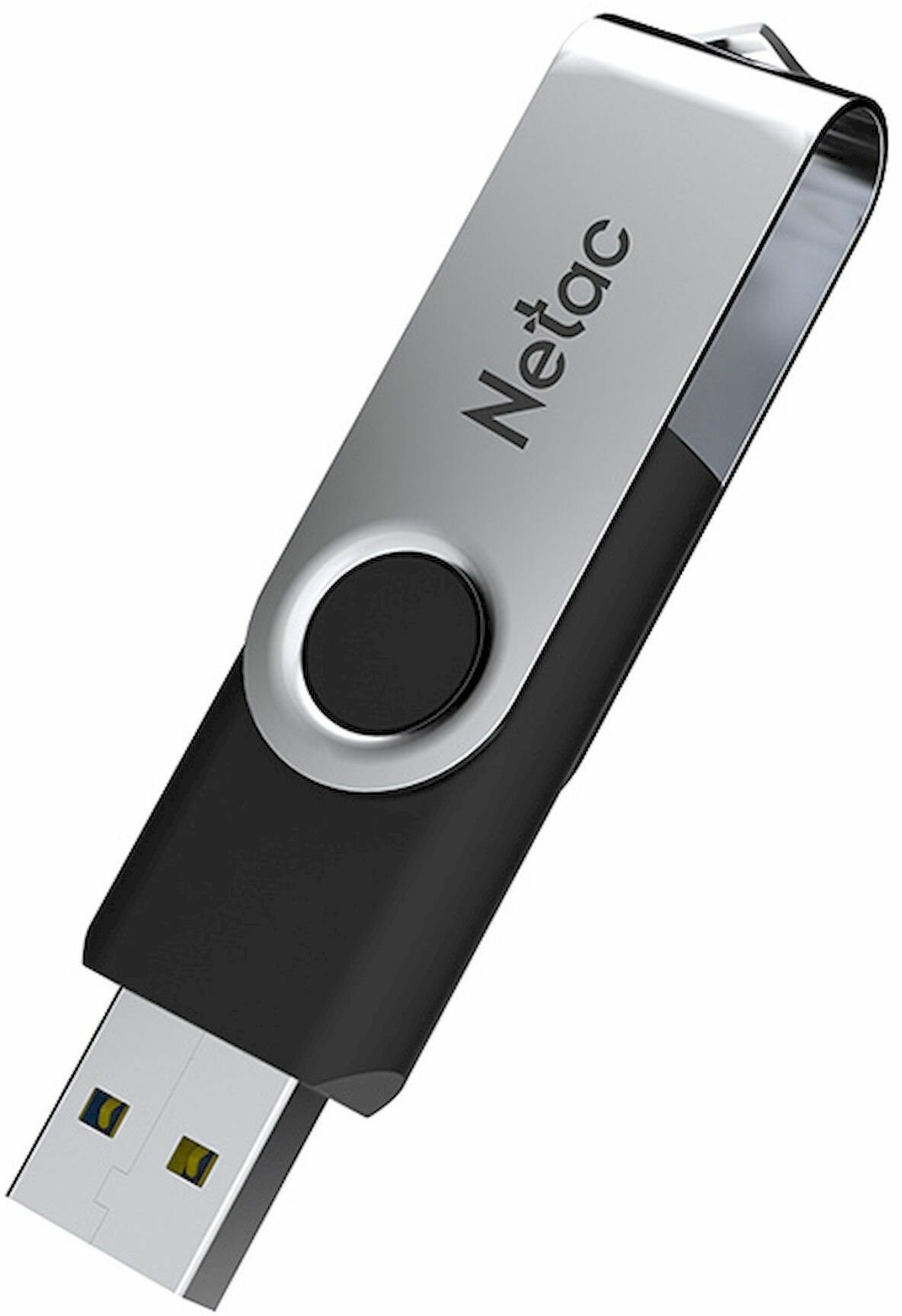 Флеш-диск Netac 128 GB, usb 2,0, черный, серебристый (NT03U505N-128G-20BK)