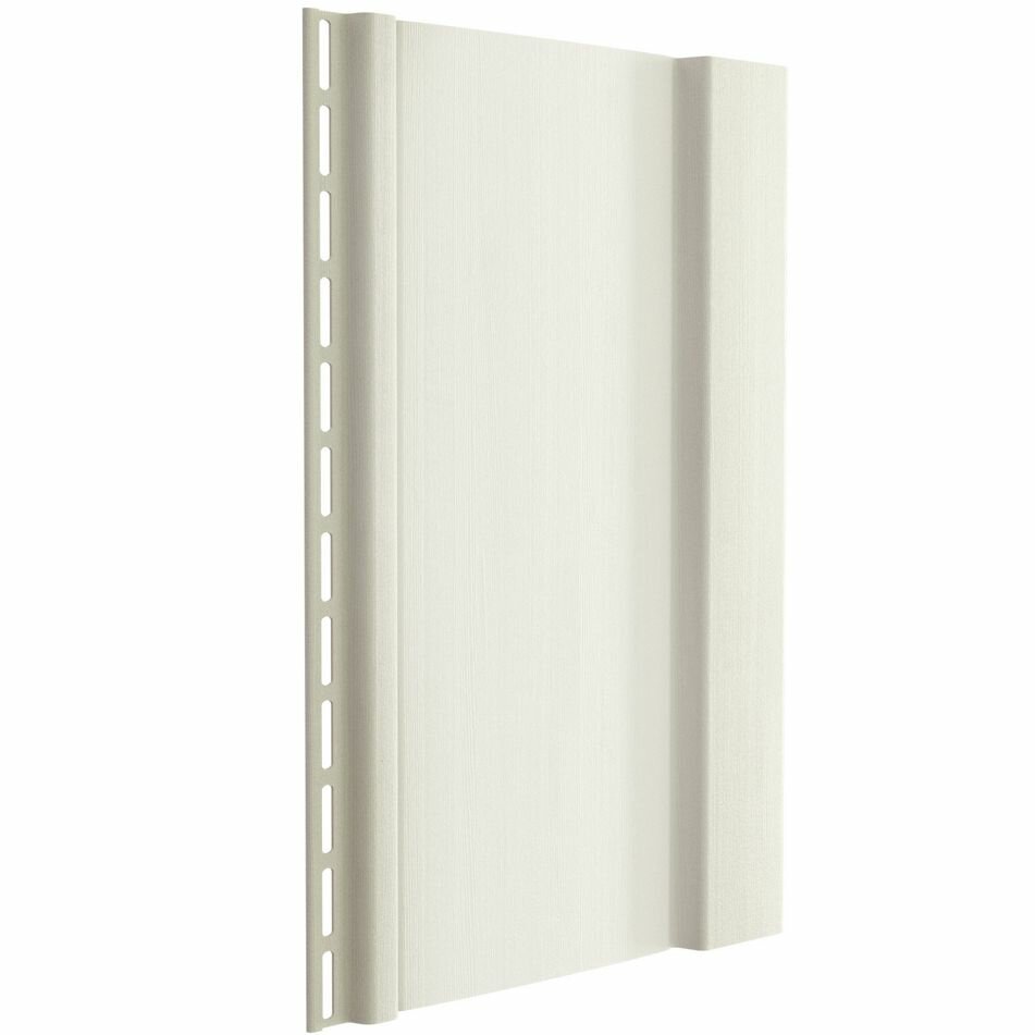 Вертикальный сайдинг Docke PREMIUM / Деке премиум / S7, 300*18 см, 0,54 м. кв, цвет Пломбир, 16 шт.