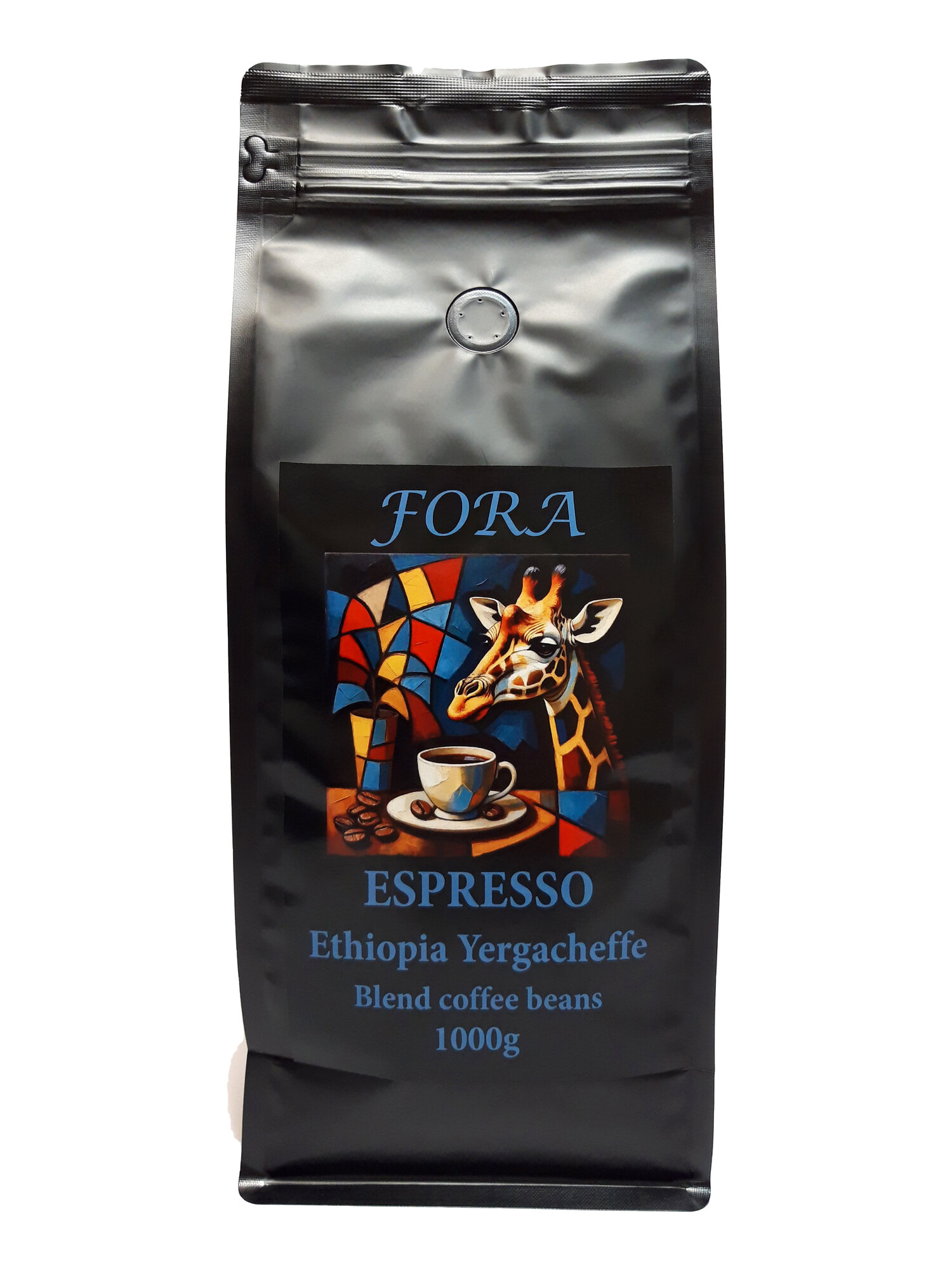 Кофе в зёрнах Эспрессо Эфиопия Иргачефф 1 кг. Арабика 80% / Робуста 20% / FORA COFFEE
