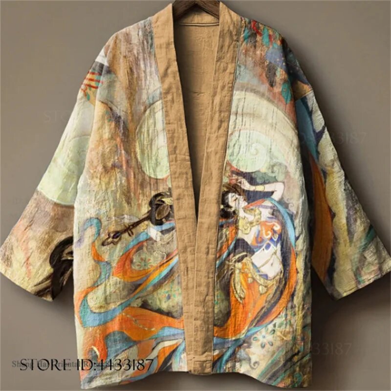 Мужской кимоно кардиган винтажный, S, Kimono Cardigan 48