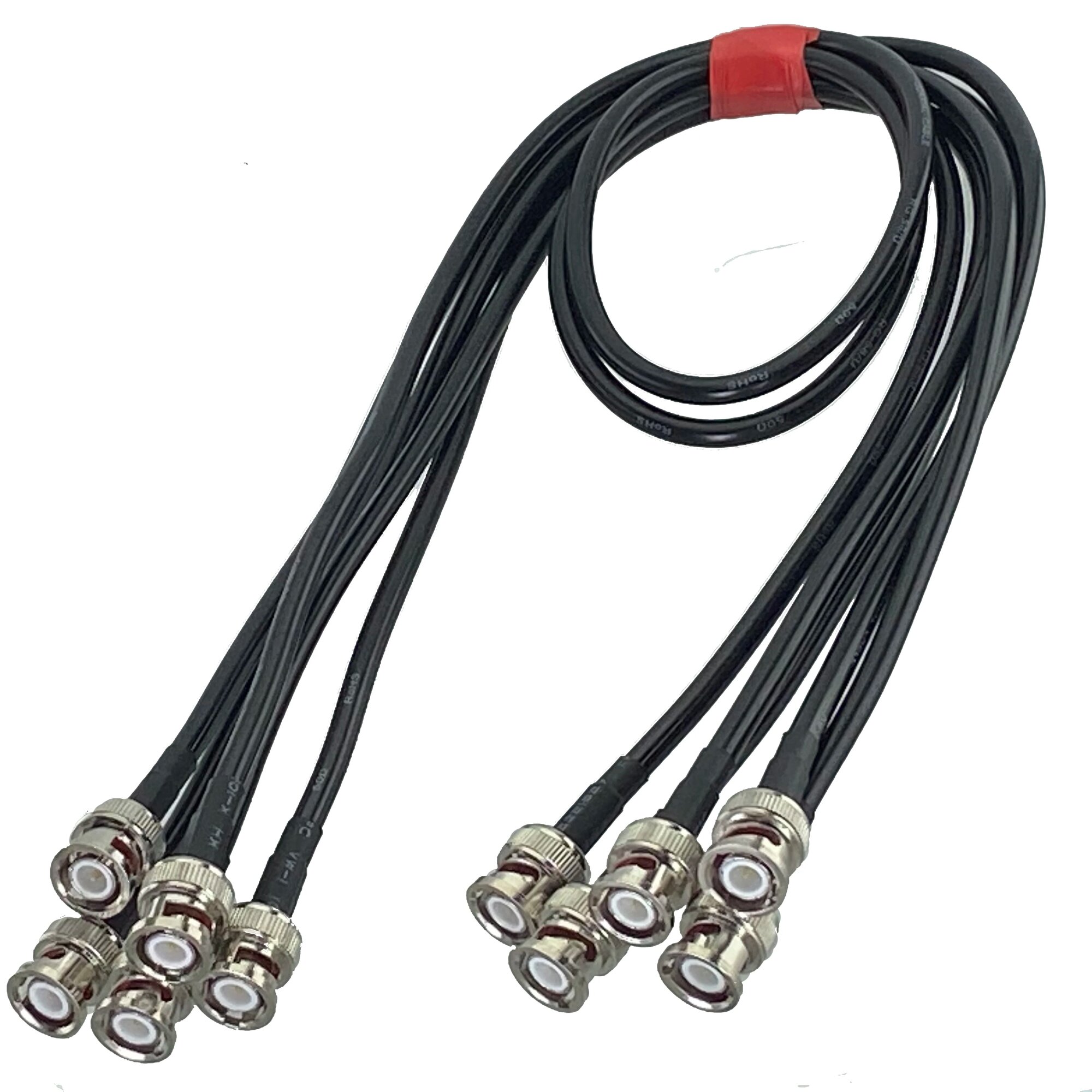 RG58 BNC Male Plug to BNC Male Plug Crimp Connector TTVXO 1.5M, 5Pcs