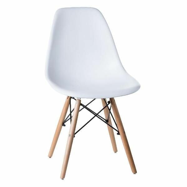Стул обеденный DOBRIN DSW LMZL-PP638 светлый бук/белый