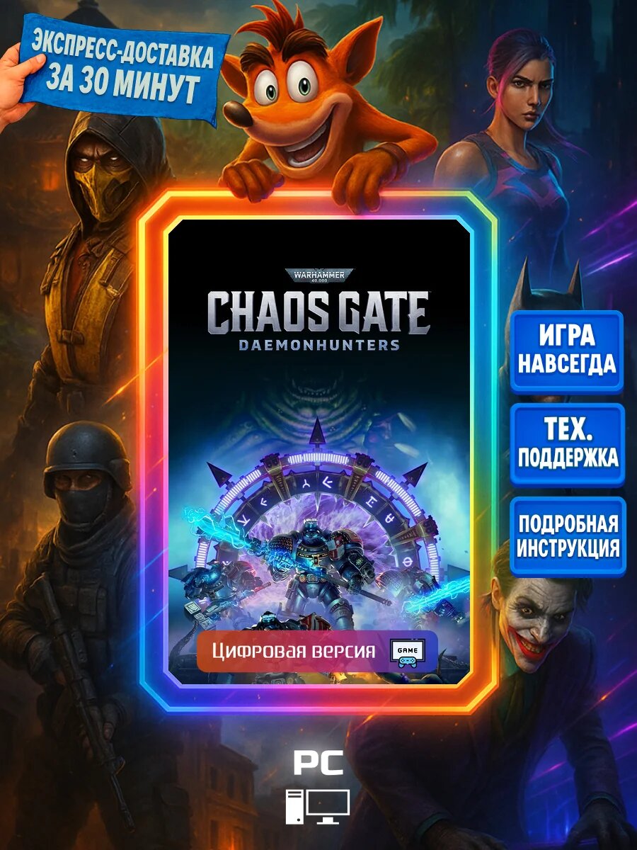 Warhammer 40,000: Chaos Gate - Daemonhunters - Windows Ed PC Цифровая версия игры | Доставка на почту