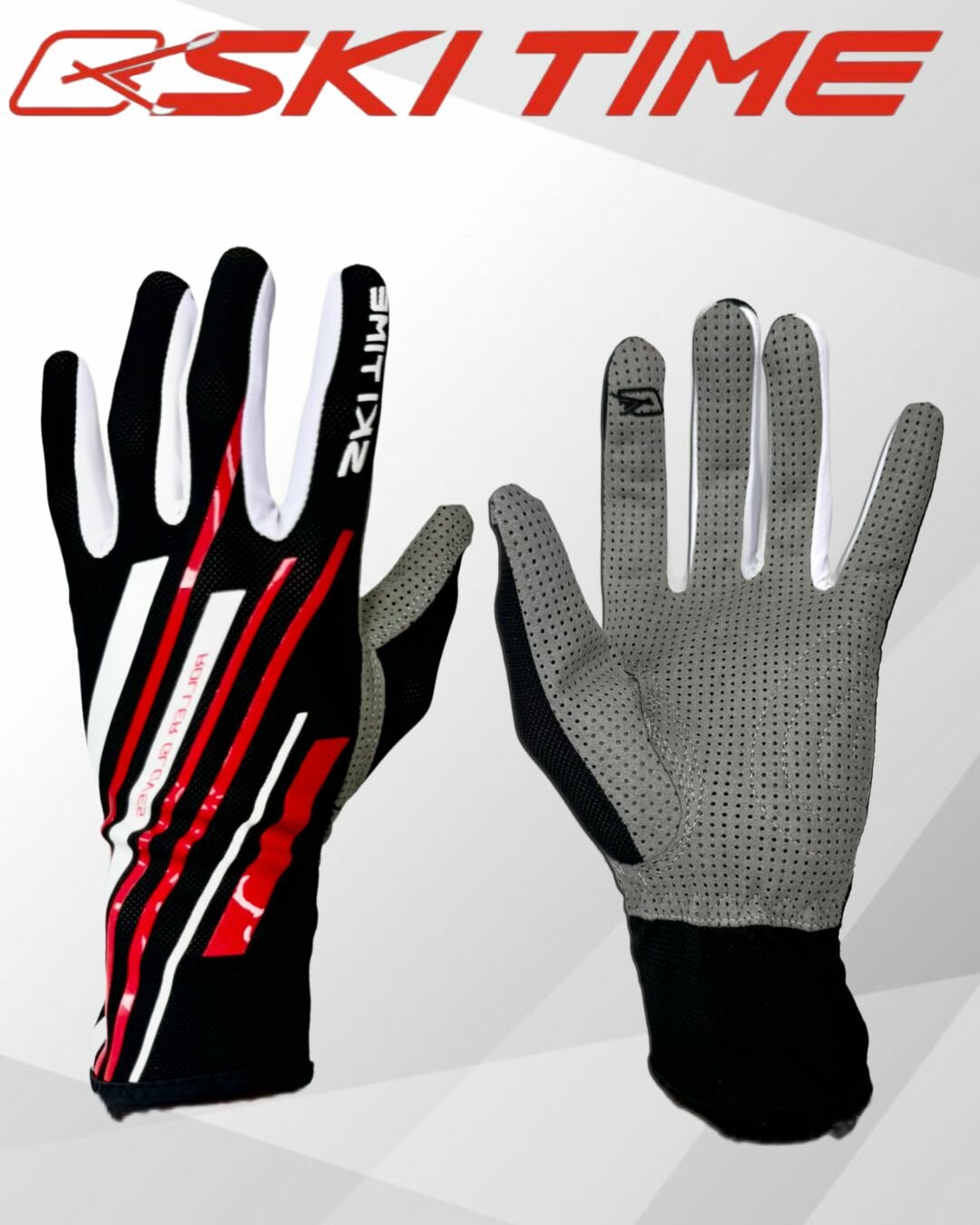 Перчатки для лыжероллеров SKI TIME ROLLER Race Black, XXS