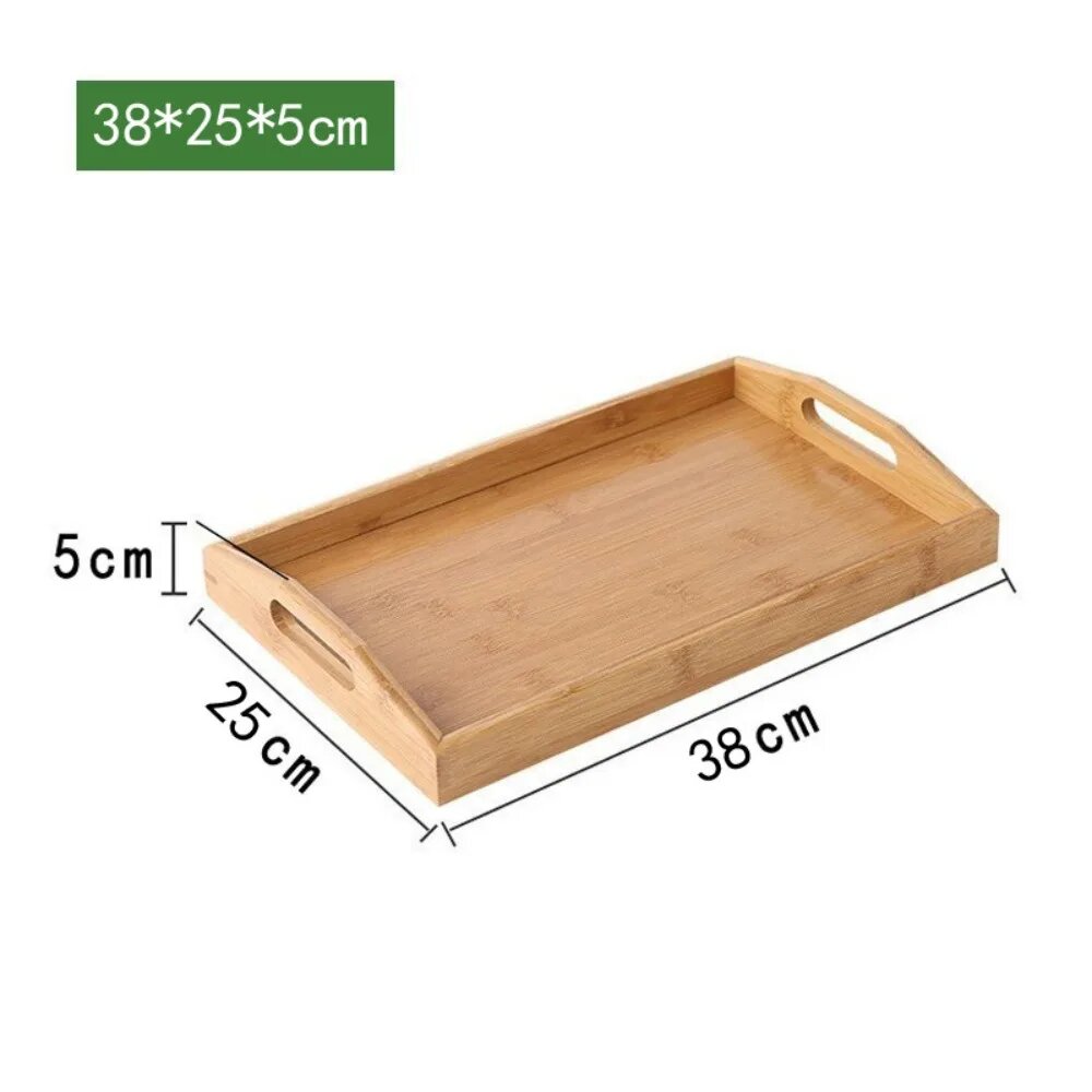 Лоток бамбуковый 38*25*5 см