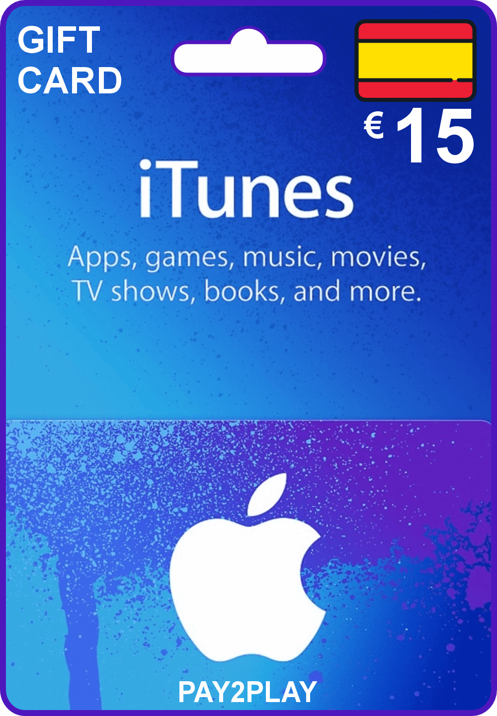 Подарочная карта Apple App Store&iTunes 15 € (Apple ID) / Испания / Пополнение Счета