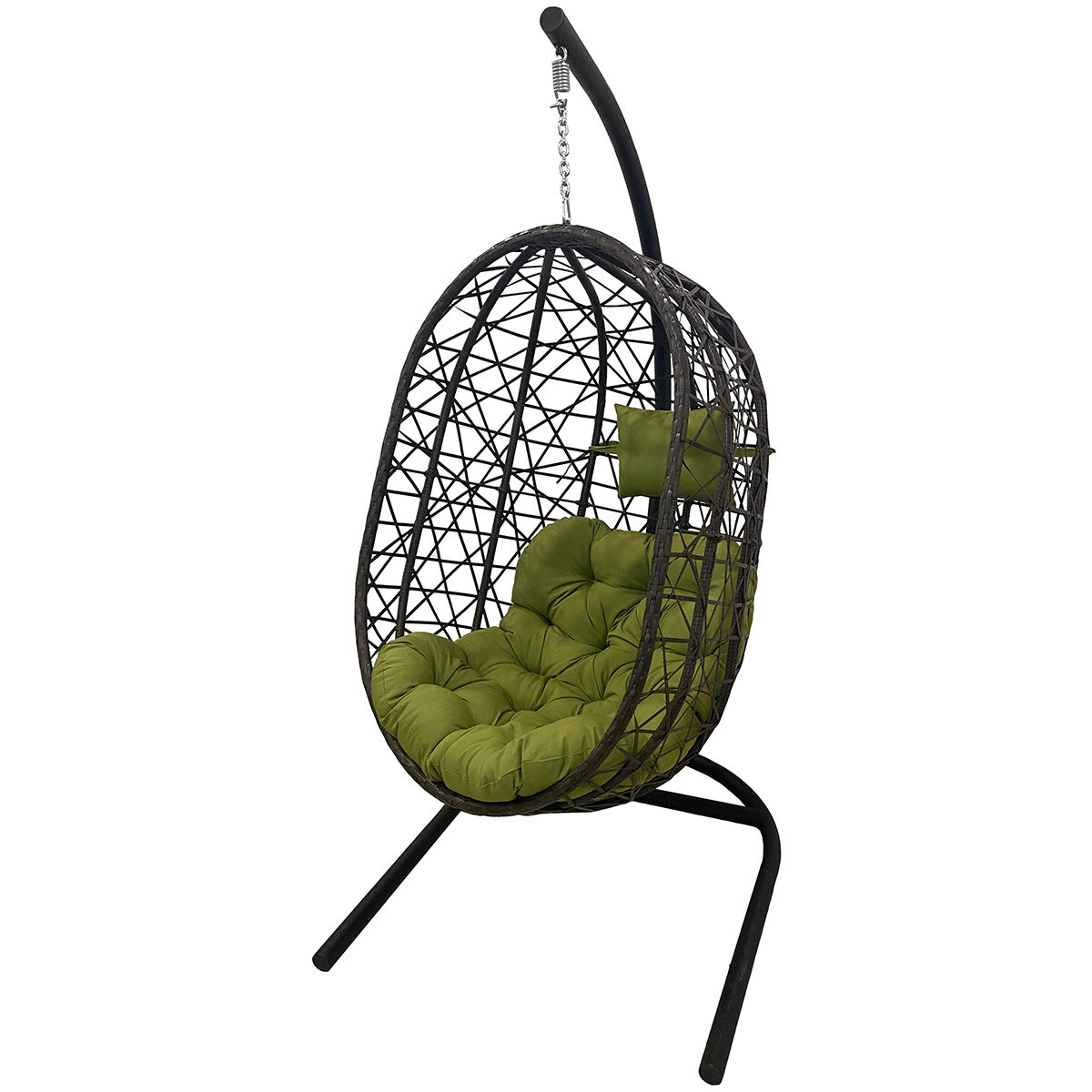 Кресло подвесное Garden Story Кокон XL, 126 х 102 х 205 см, каркас черный