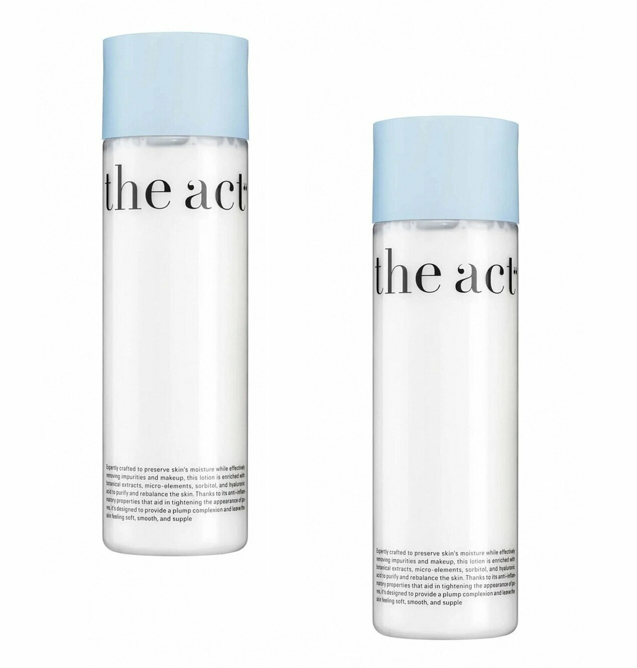 Лосьон-тоник The Act для лица с ферментами Очищающий, 200мл 2шт