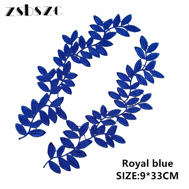 Кружево синее royal blue для рукоделия CHICKNIT DA48, 5 пар