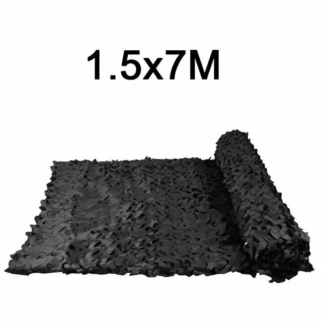 Сетка камуфляжная Camo Netting 1.5M*2 3 4 5 6 9 10M рулон в большом количестве белая черная зеленая джунглевая сетка CamoSystems с сетчатым покрытием для украшения-1.5x7m черная