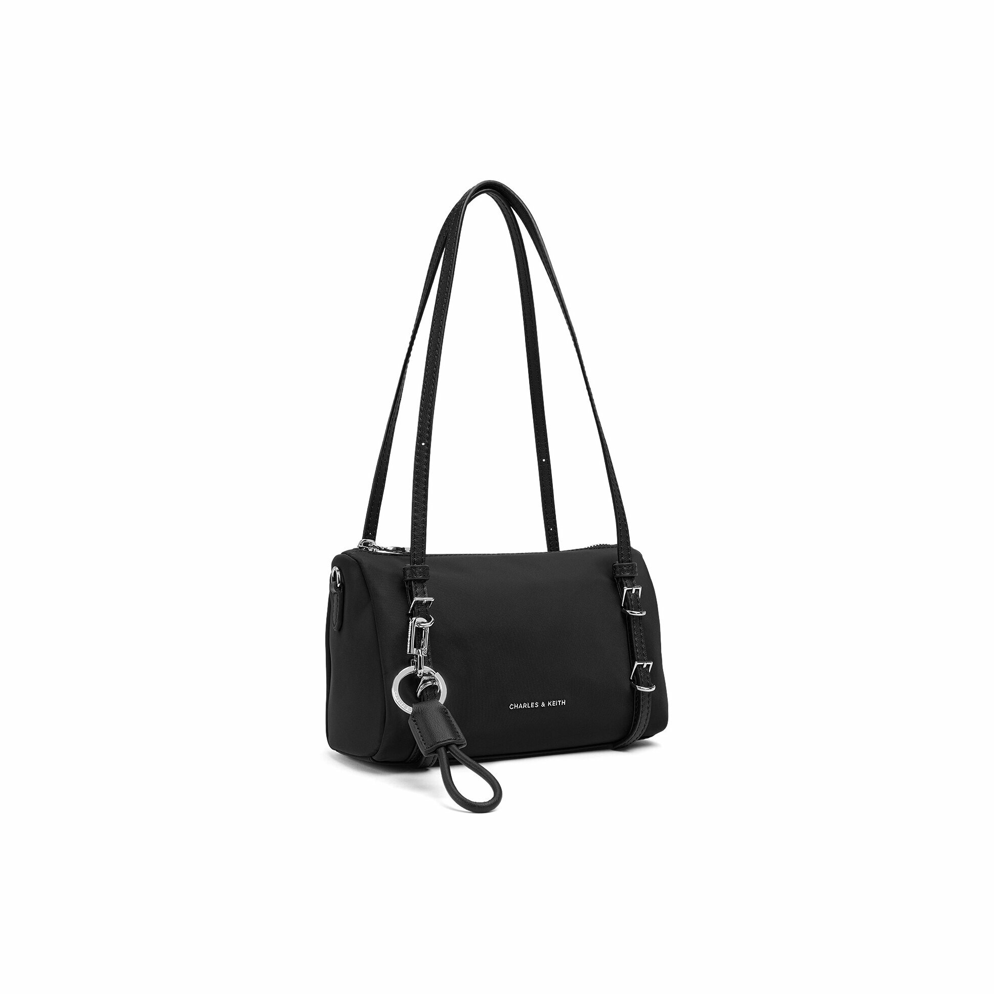 Сумка CHARLES & KEITH, фактура матовая, черный — фото 1