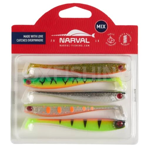 Силиконовая приманка Narval Skinny 10см. Mix #M04 5шт.