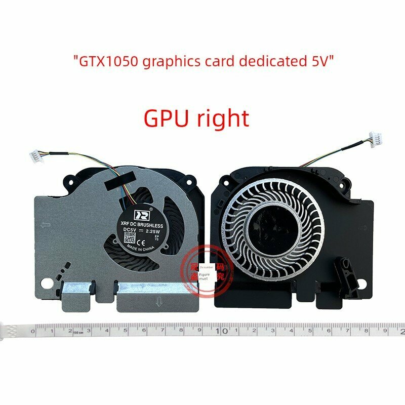 5V Напряжение GTX 1050 Вентилятор Видеокарты Правая Сторона для Охлаждения Игрового Ноутбука Замена