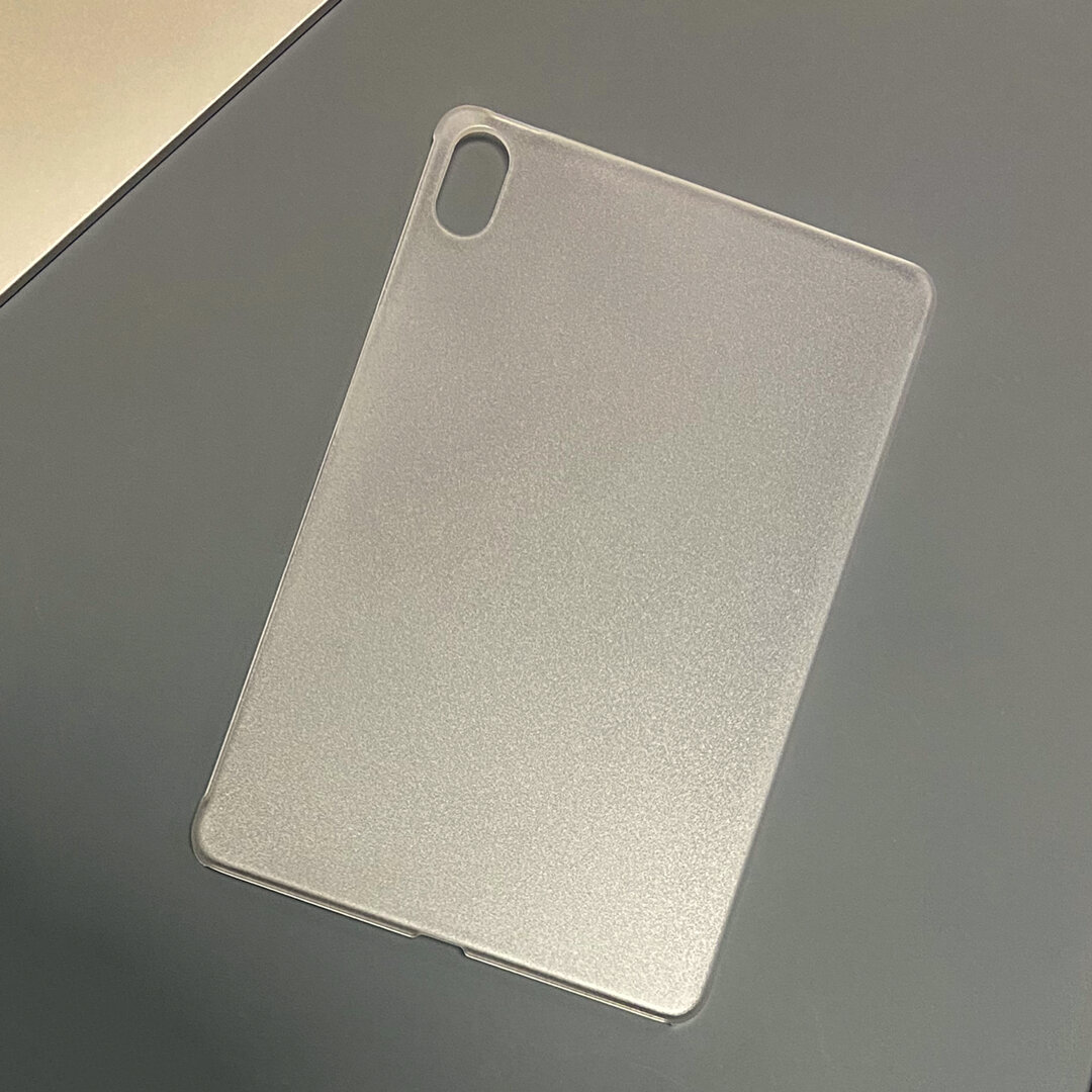 Huawei MatePad Pro 12,2 дюйма (матовый), вырез под камеру, полупрозрачный белый жесткий чехол с закаленным стеклом