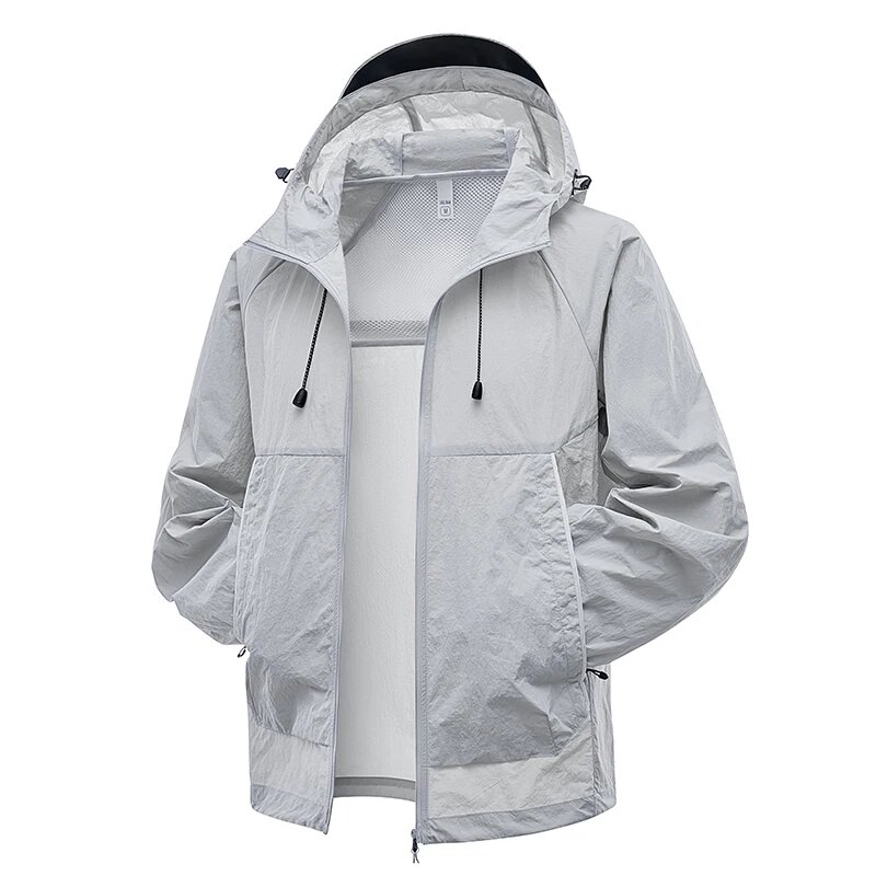 Ветровка белая EUMERGX XXXL, Unisex Gray