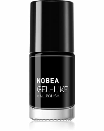 Лак для ногтей NOBEA Day-to-Day Gel-like Nail Polish, черный сапфир #N22, 6 мл