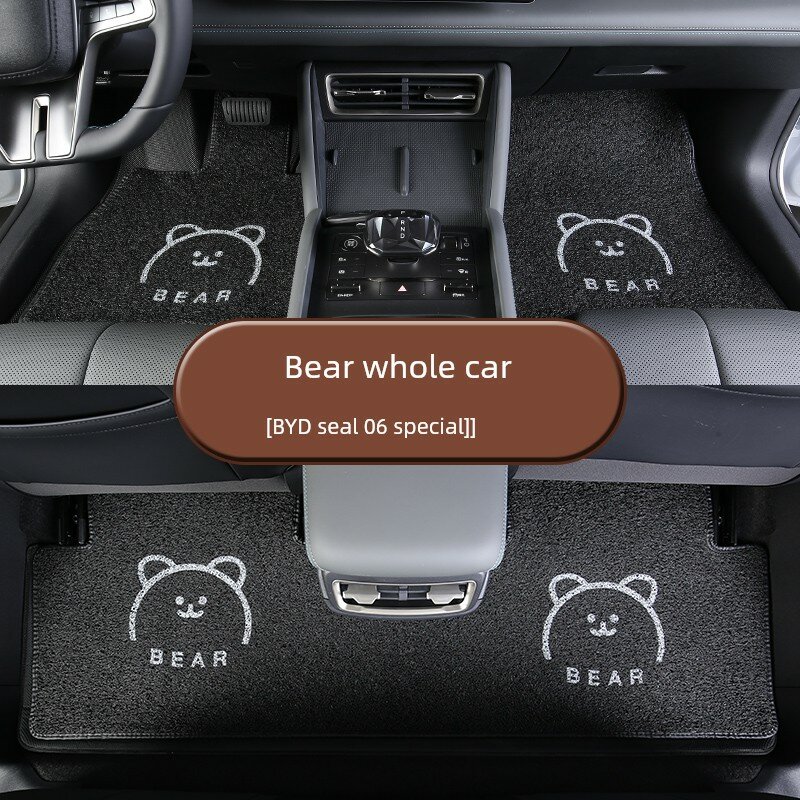 BYD Seal 06 GT 2025-2025 Полные коврики для салона с рисунком Медвежонок для салона автомобиля