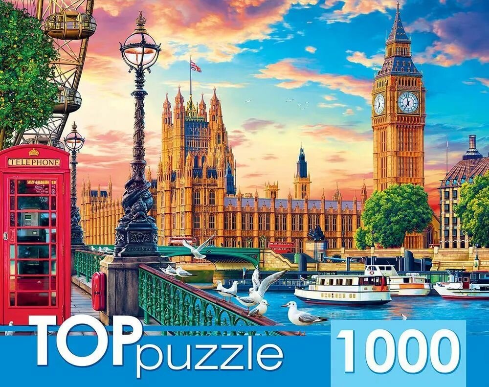 TOPpuzzle. Пазлы 1000 элементов. ХТП1000-2167 Великобритания. Лондон