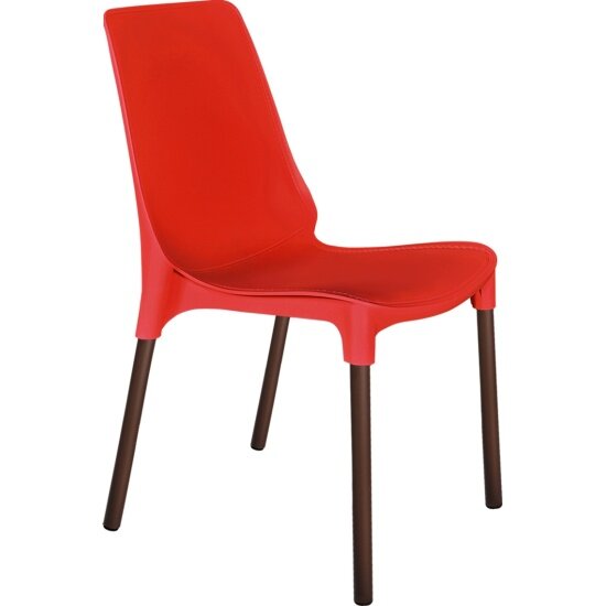 Стул Sheffilton SHT ST75/S424 красный/коричневый муар
