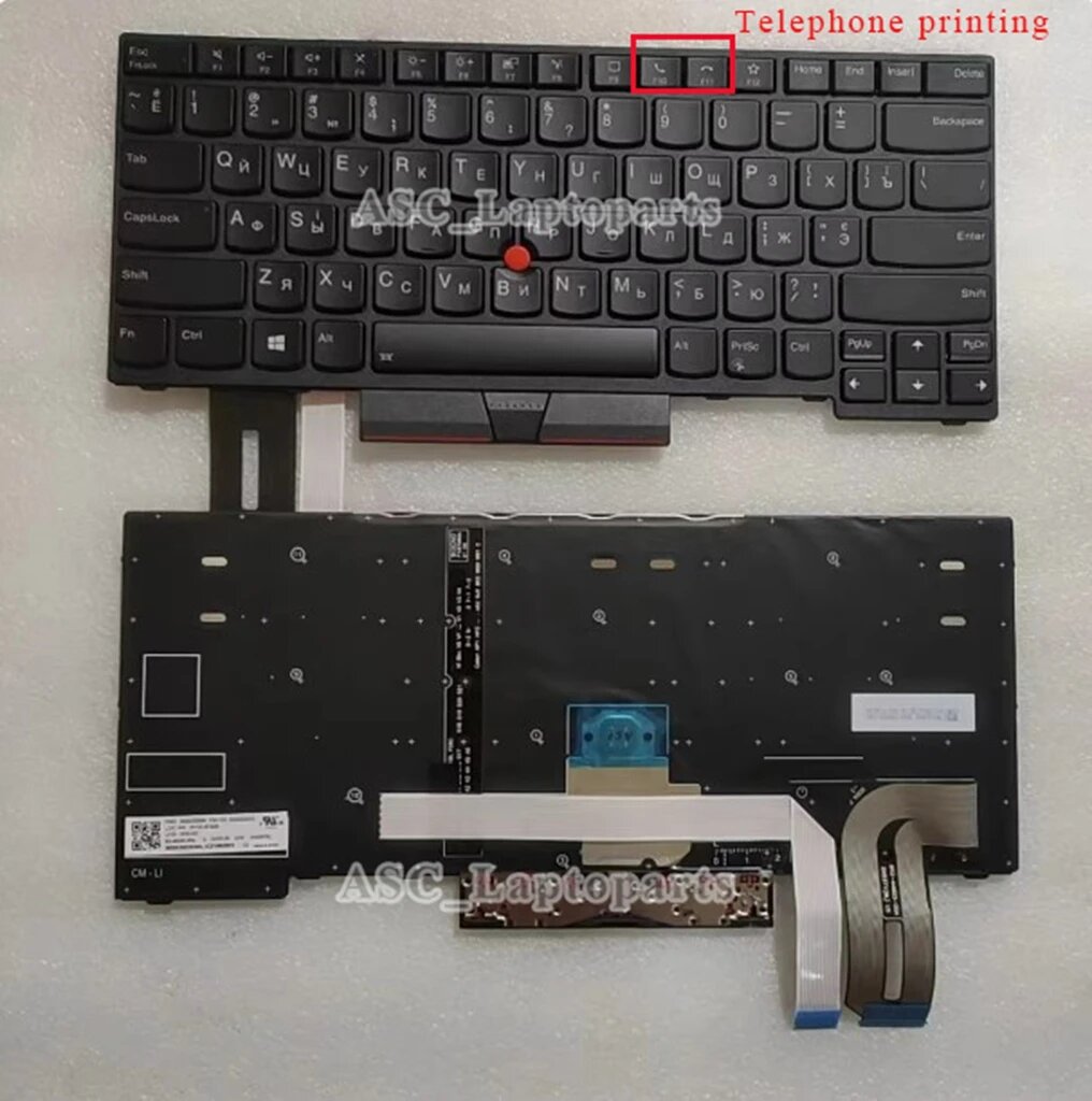 Клавиатура Lenovo Thinkpad P14s/T14s с подсветкой, Russian BACKLIT