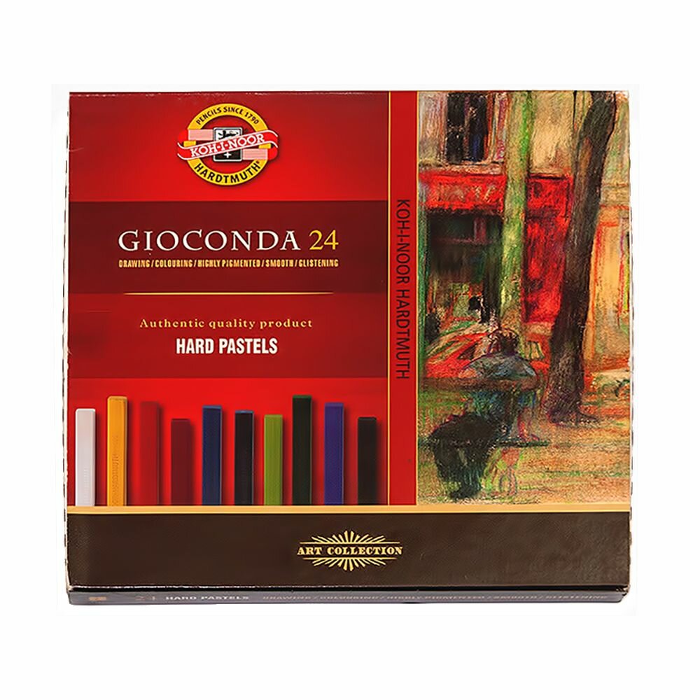 Пастель сухая Hard GIOCONDA 24 цвета