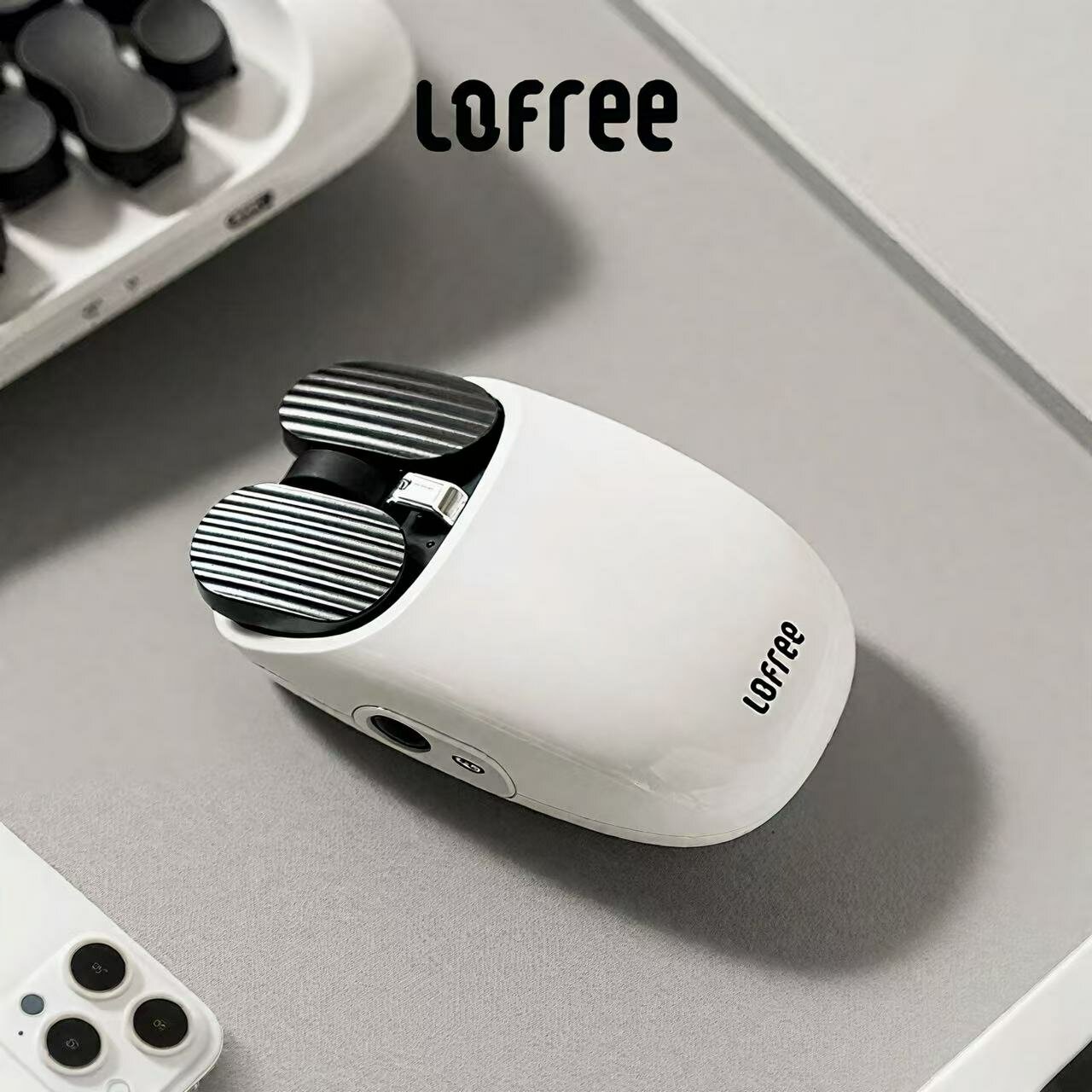 Компьютерная мышь LOFREE Wireless Bluetooth Compatible with Multiple Systems, Multifunctional, EP115, White — фото 1