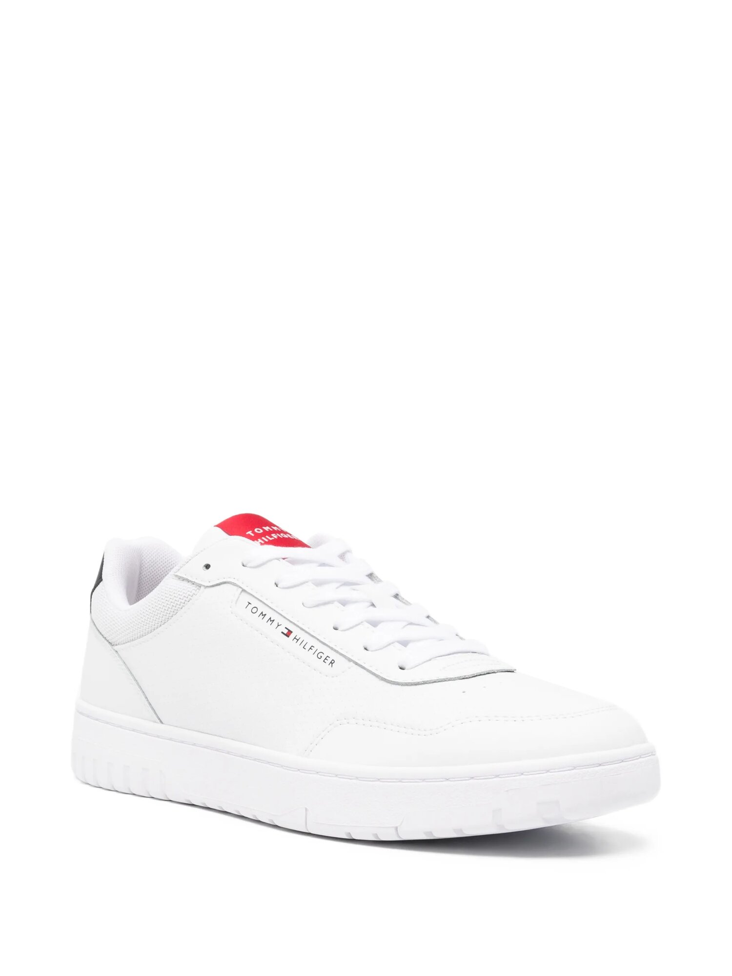 Кроссовки TOMMY HILFIGER Logo-detail sneakers, размер 45 EU, бежевый/белый — фото 1