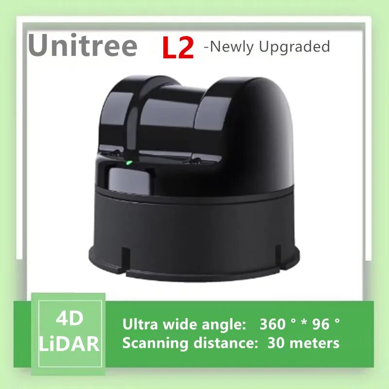 Unitree L2 4D LiDAR - 30 метров, 360°*96°, черный
