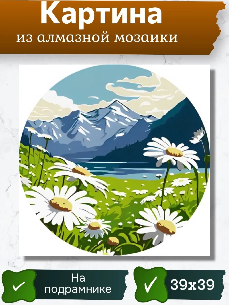Алмазная мозаика на подрамнике 39х39
