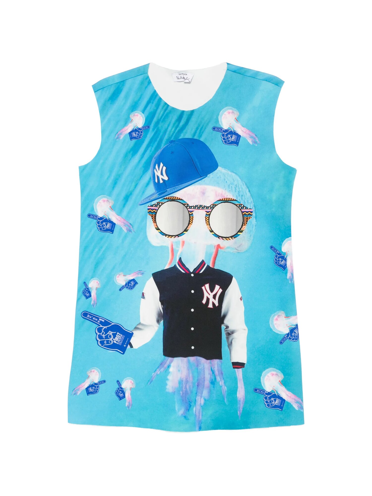 Платье Graphic-print mini dress