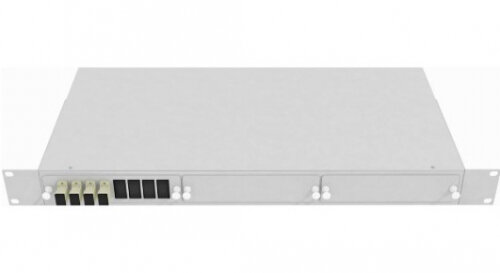 Кросс оптический стоечный Toplan 19", 4 SC/PC адаптера, многомодовый MM 50/125 (OM3), 1U, серый, укомплектованный,