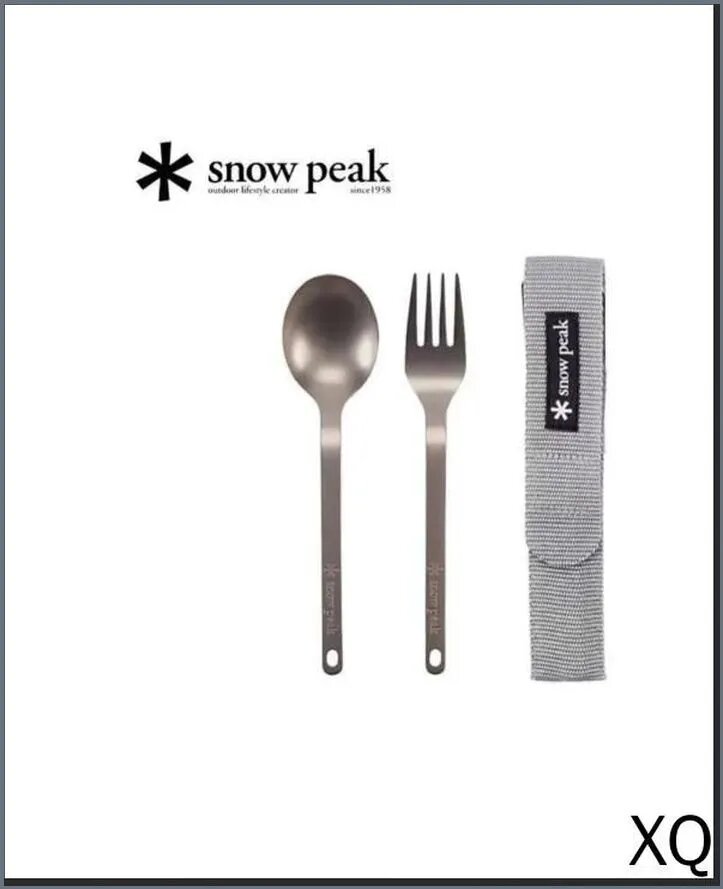 Эксклюзивный набор для кемпинга Snow Peak: ложка и вилка из титана