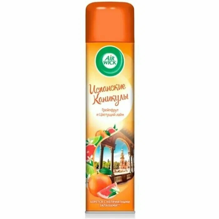Освежитель воздуха Air Wick Испанские каникулы (Грейпфрут и Цветущий лайм), 290мл
