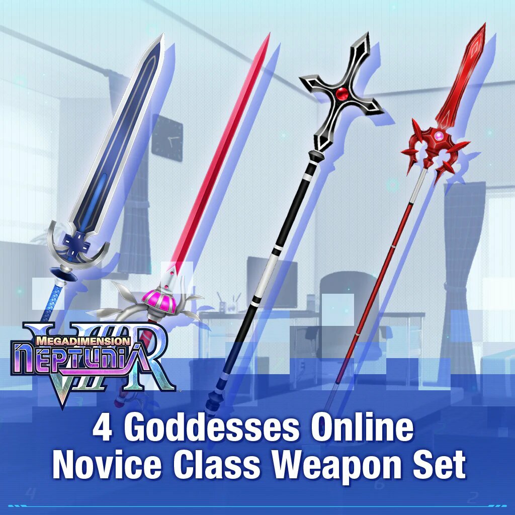 Дополнение Neptunia VIIR: 4 Goddesses Online Novice Class Weapon Set, цифровое издание PlayStation 4, регион Турция / код пополнения баланса