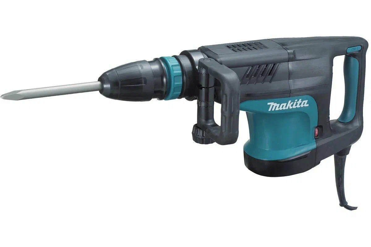 Электрический отбойный молоток Makita HM1213C, SDS Max, 1510 Вт, с заостренным зубилом и корпусом