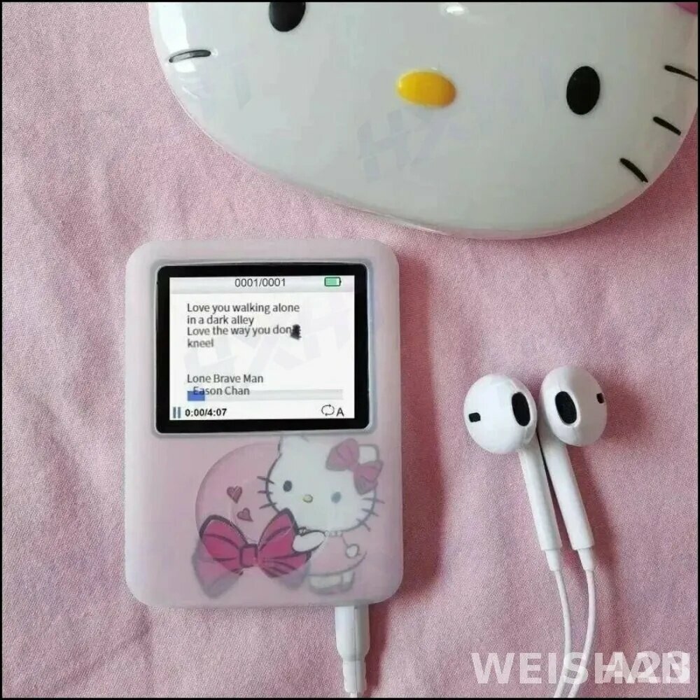 MP3-плеер 128 ГБ, белый, темно-розовый