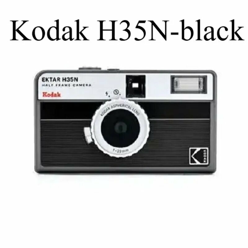Фотоаппарат пленочный Kodak H35N black Ektar Half Frame Camera 35mm, Пленочный фотоаппарат Kodak Многоразовый пленочный фотоаппарат