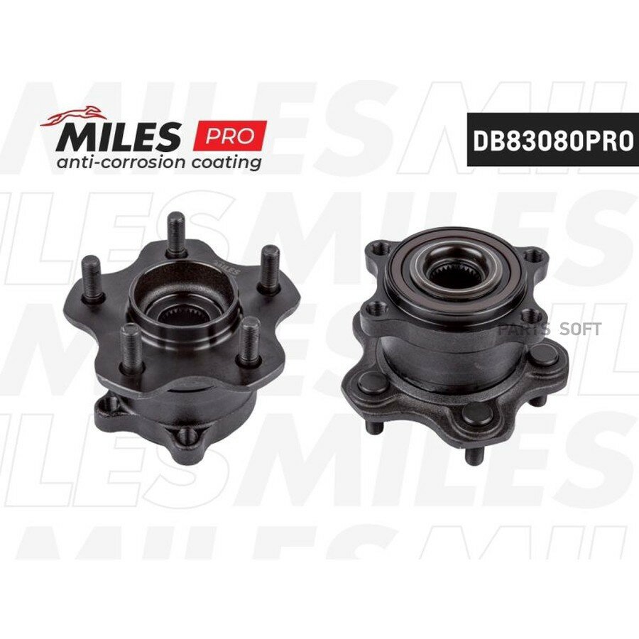 MILES DB83080PRO Ступица с подшипником задняя +ABS NISSAN TEANA J32/MURANO Z51 07- AWD. ()