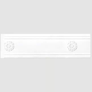 Багет Cosca Бордюр 80-5 Розетка Белый Мат W80(2)R/W27 / Коска.