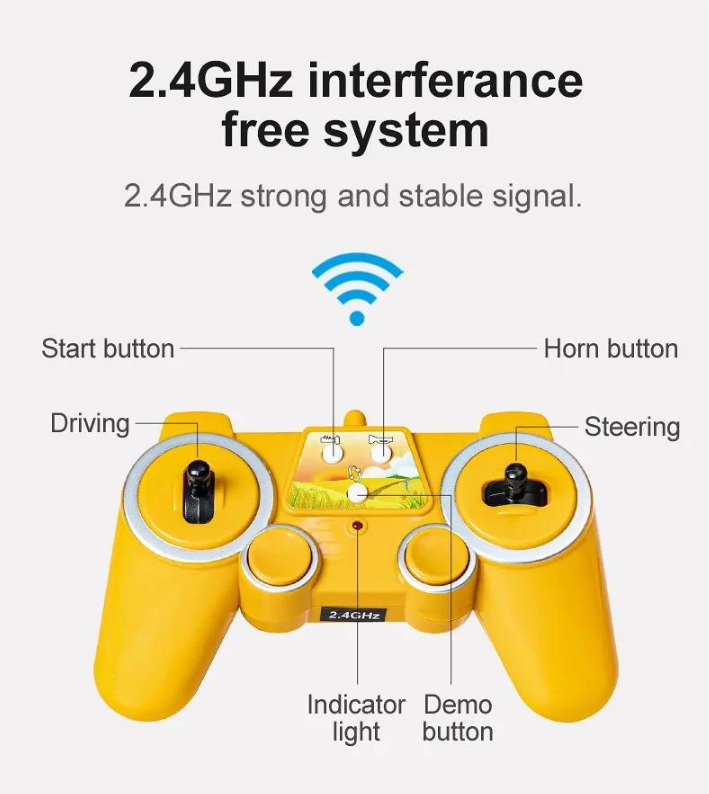 Радиоуправляемый фермерский трактор Double Eagle JCB с прицепом 2.4G масштаб 1:16 - E360-003