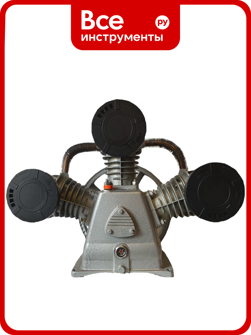 Головка компрессора LB75 w-3080 (380 В; 10 атм; 1050 л/мин) ЭнергоРесурс 0304000, из цилиндра, воздушным охлаждением