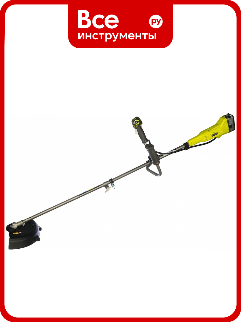 Триммер Ryobi OBC1820B, аккумуляторный, Li-ion, 18В, ширина скашивания для ножа 20 см, 4,8 кг