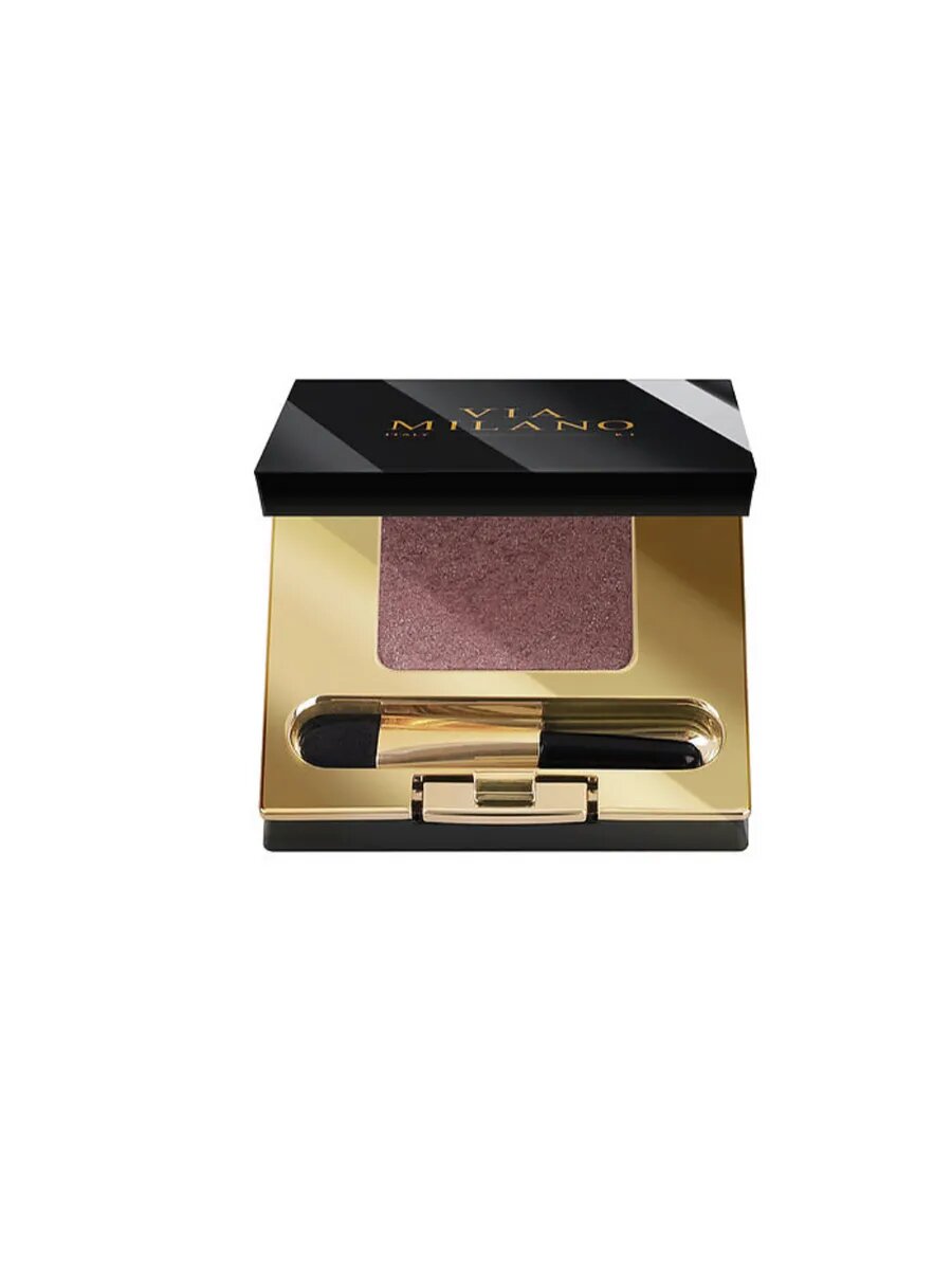 VIA MILANO Тени для глаз жемчужно-сатиновые с витамином Е Mono Pearl Intense Colour, A01P Beige Pink