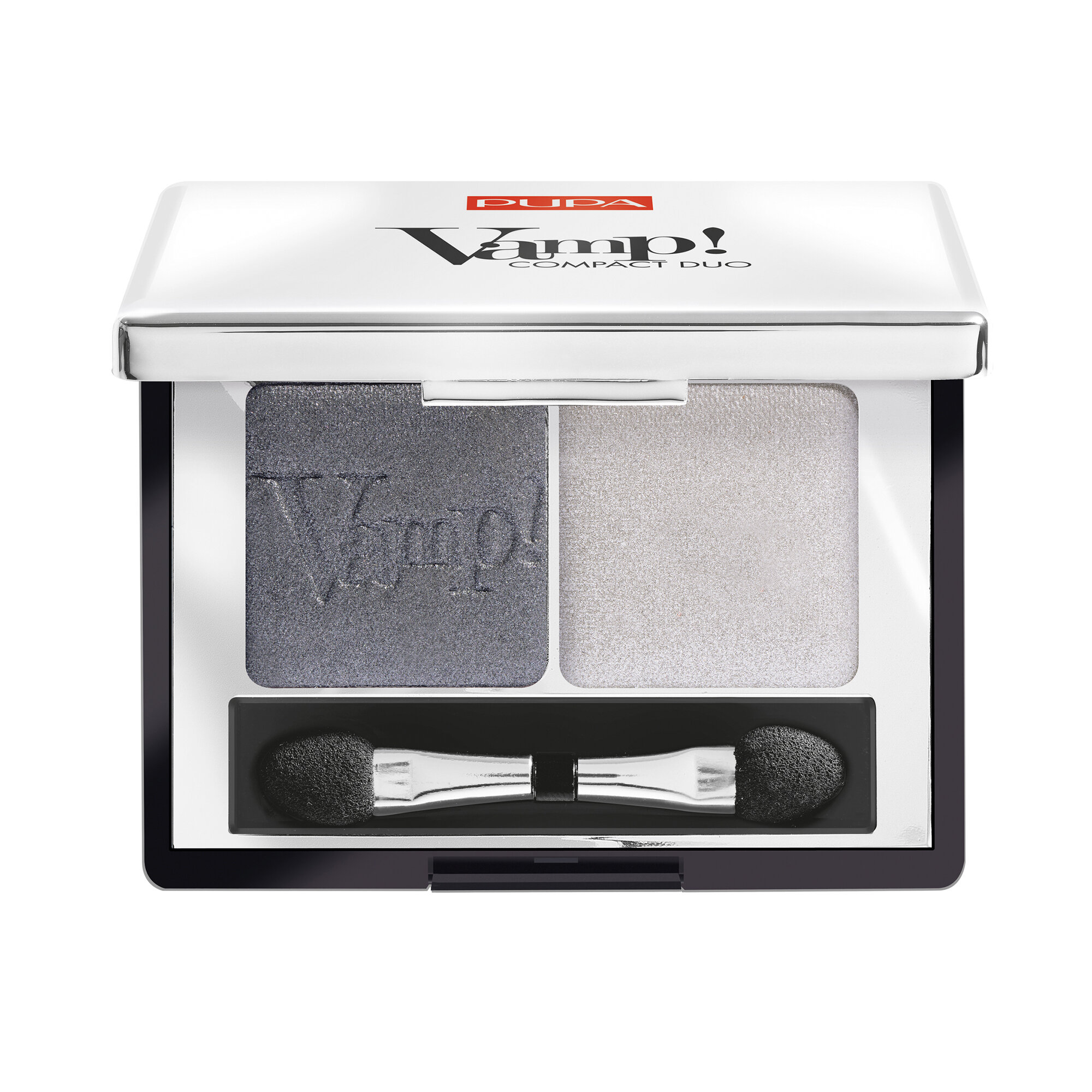 PUPA VAMP DUO Компактные двойные тени Серебряный камень