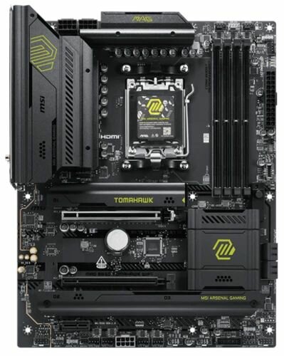 Материнская плата MSI MAG B850 TOMAHAWK WIFI - AM5, AMD B850, 4xDDR5-5600 МГц, 1xPCI-Ex16, 3xM.2, ATX