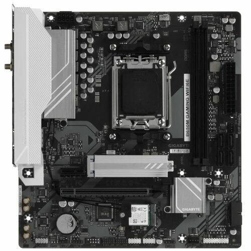 Материнская плата GIGABYTE B650M GAMING WIFI6E - AM5, AMD B650, 2xDDR5-5200 МГц, 1xPCI-Ex16, 1xM.2, Micro-ATX