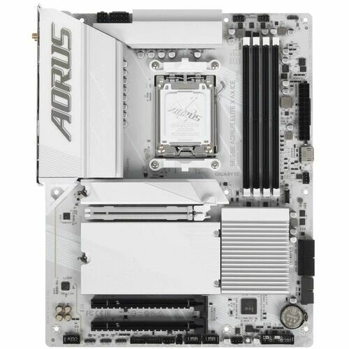 Материнская плата GIGABYTE B650E AORUS ELITE X AX ICE - AM5, AMD B650, 4xDDR5-5200 МГц, 1xPCI-Ex16, 3xM.2, ATX
